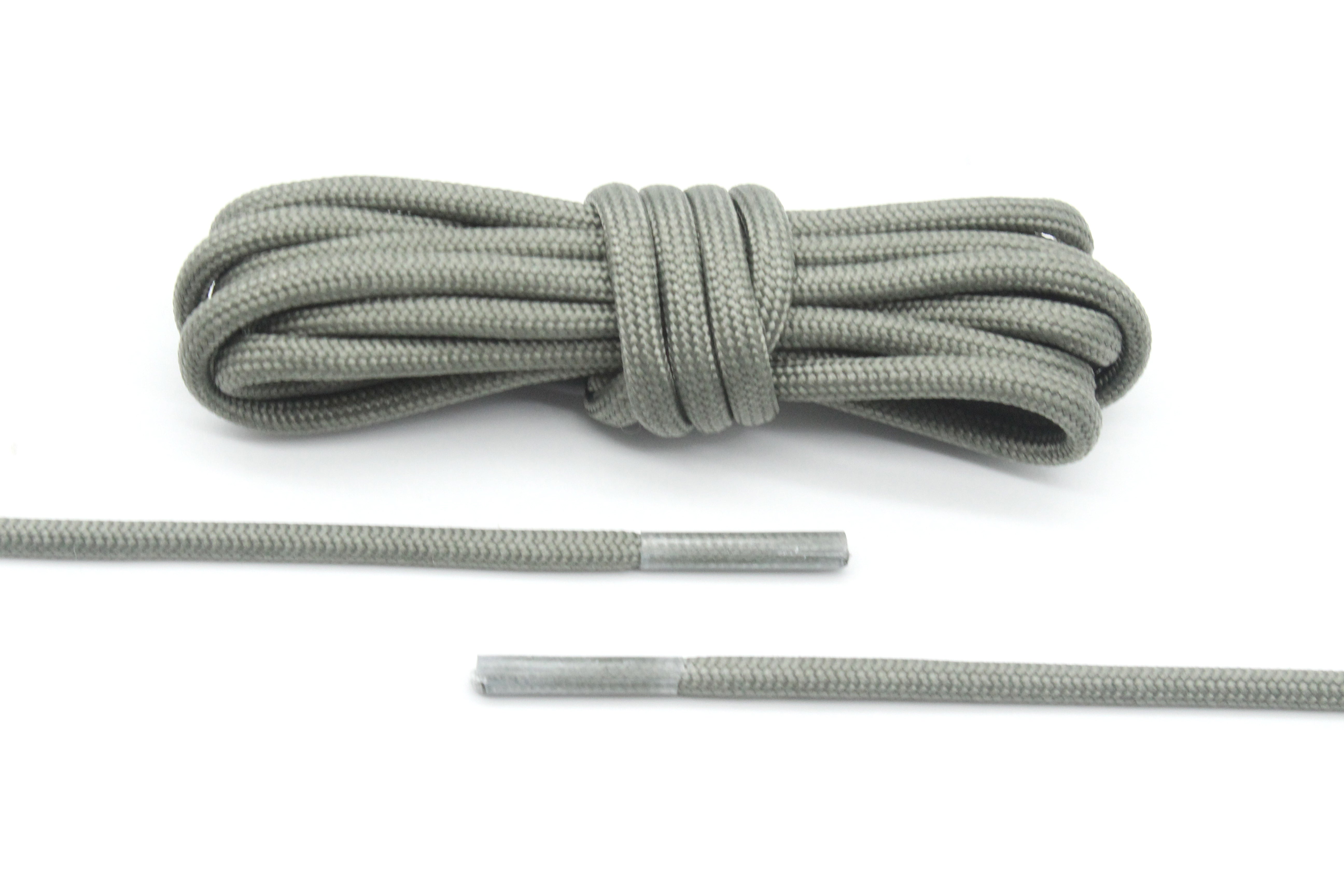 Dark Grey Olive Round Laces – Lace United